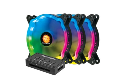 THERMALTAKE 12CM RGB 3 CASING FAN KIT WITH CONTROLLER - Hightek Computers