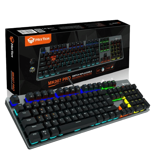 MEETION MK007 SWITCH REPLACEABLE MECHANICAL KEYBOARD - Hightek Computers